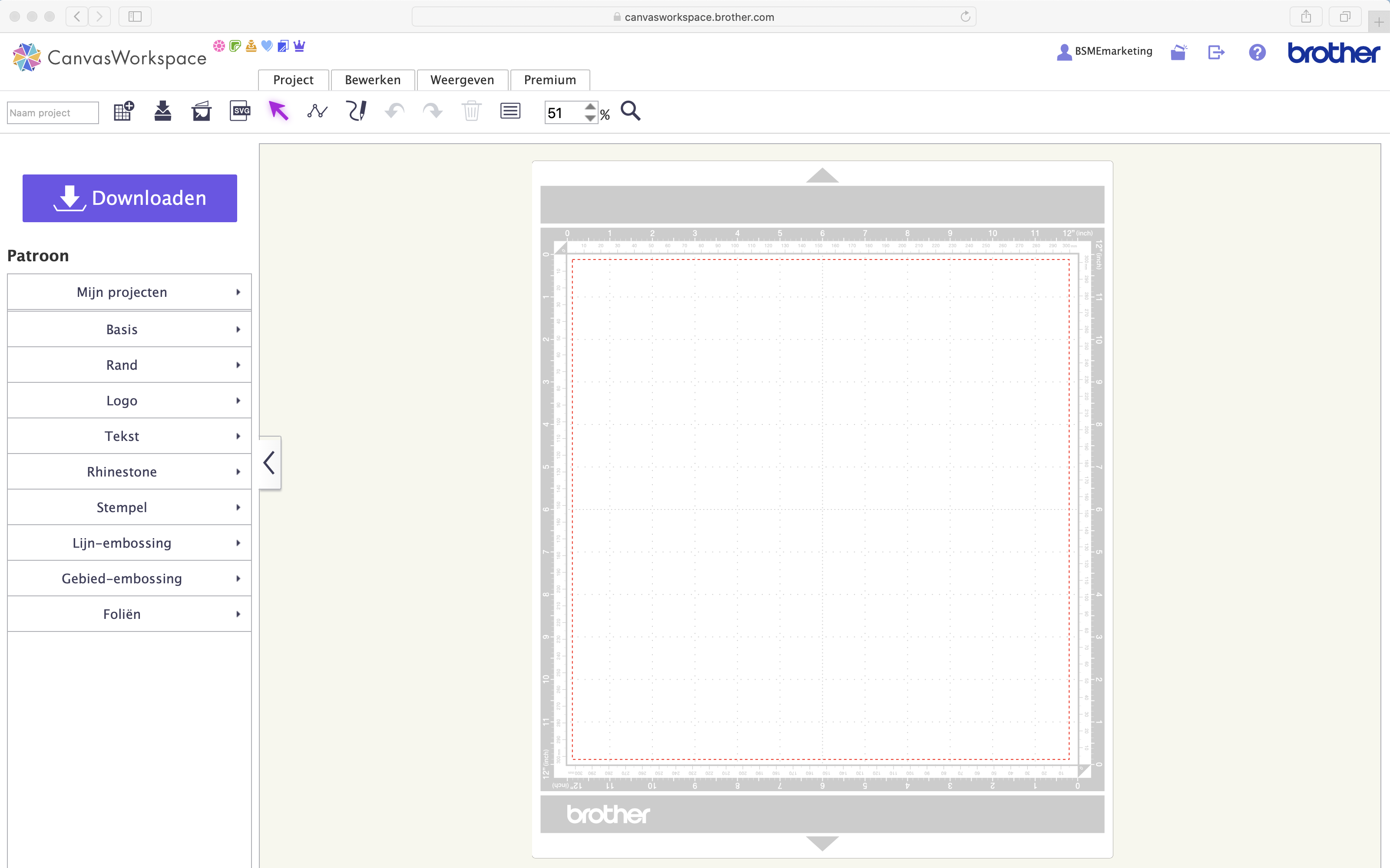 Eerste ontwerp in CanvasWorkspace | Brother | Blog