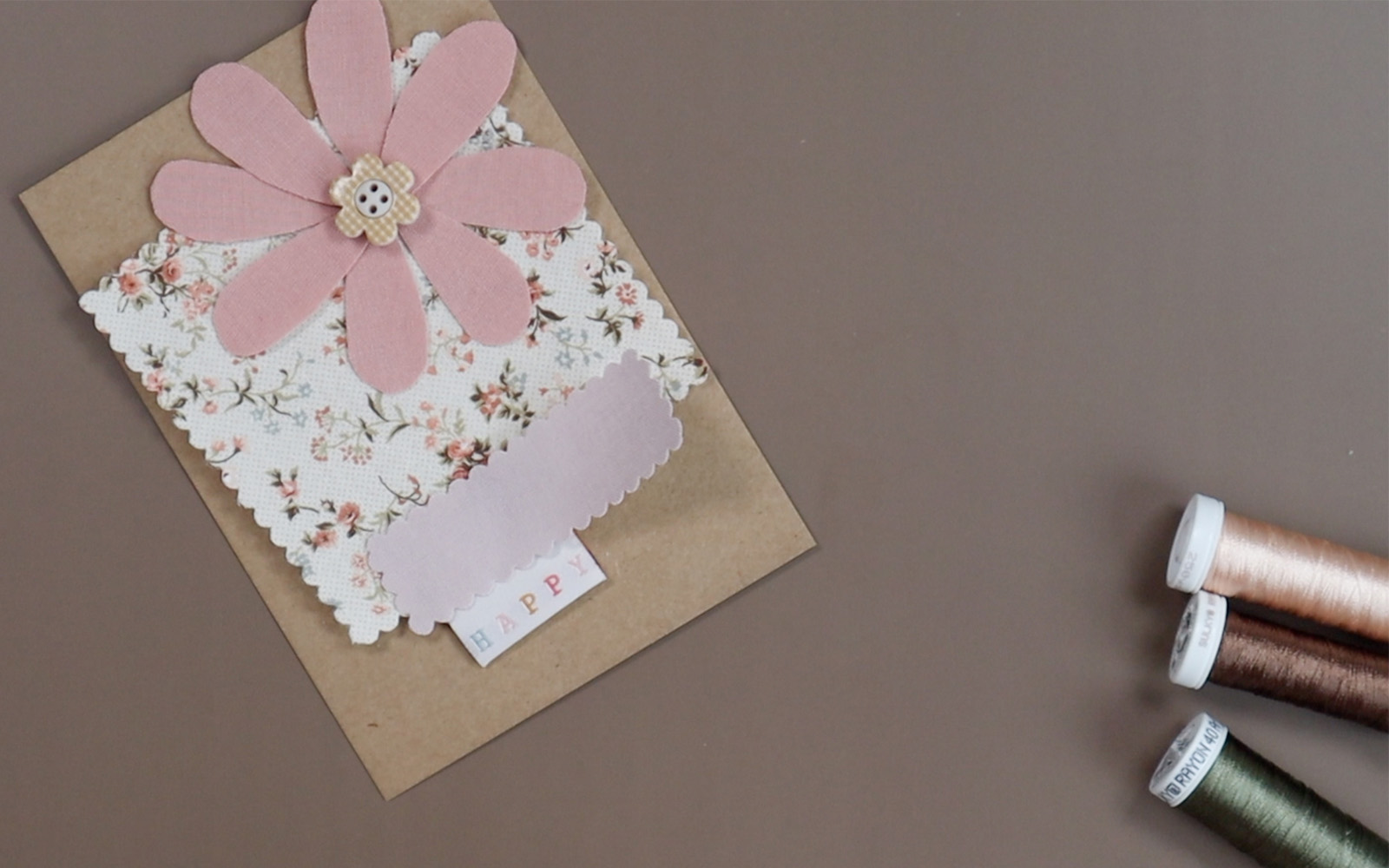 Free motion appliquéd cards | Brother | Blog