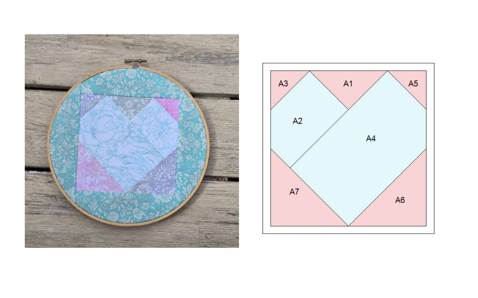 Foundation paper piecing heart | Brother | Blog