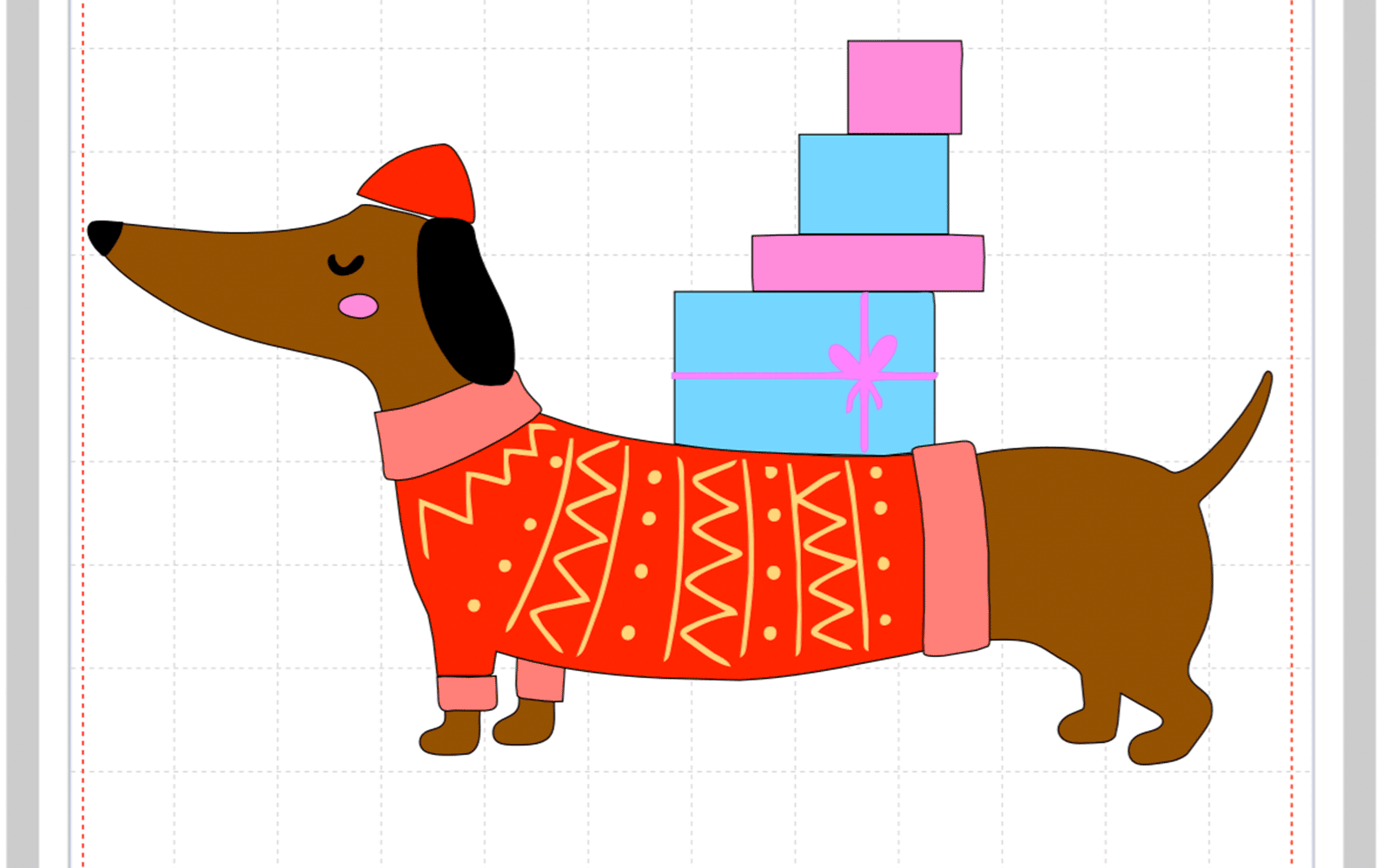 Festive Dachshund sweater | Brother | Blog