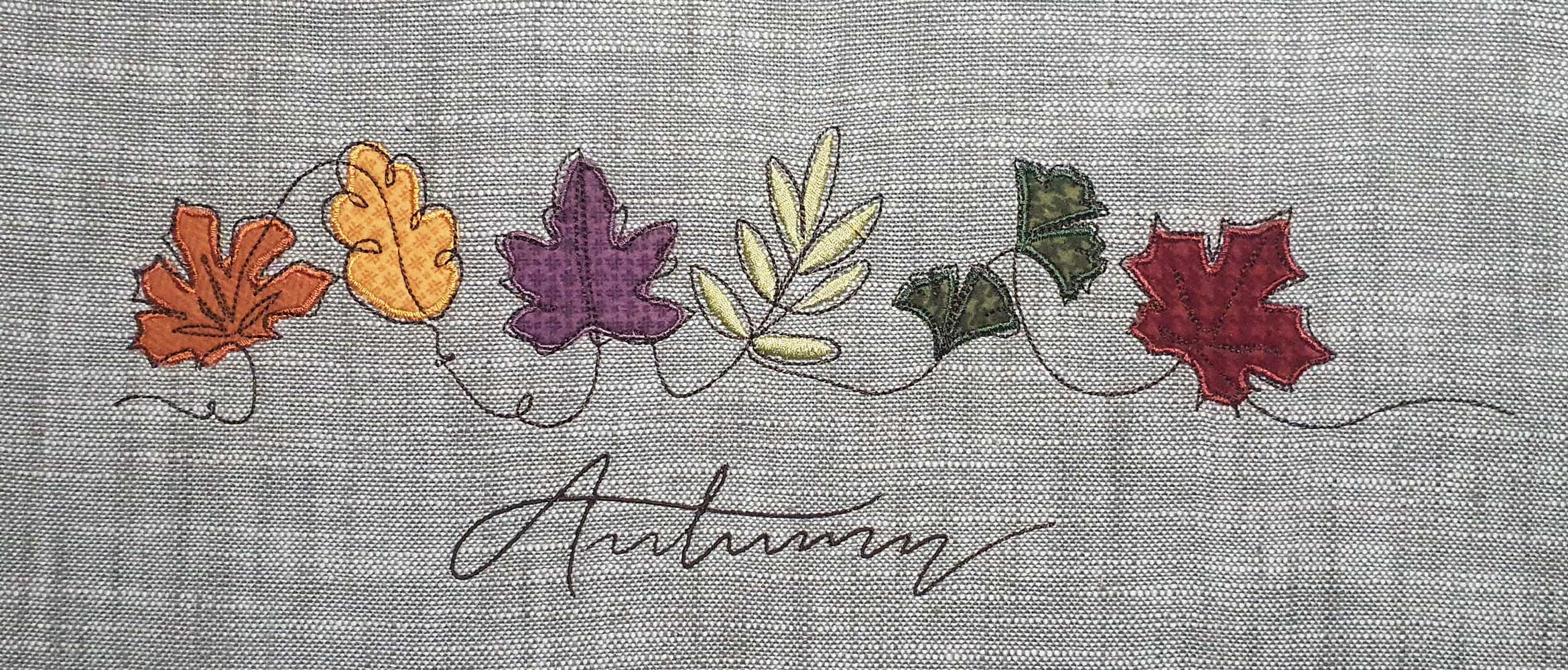 Autumn leaves embroidery | Brother | Blog